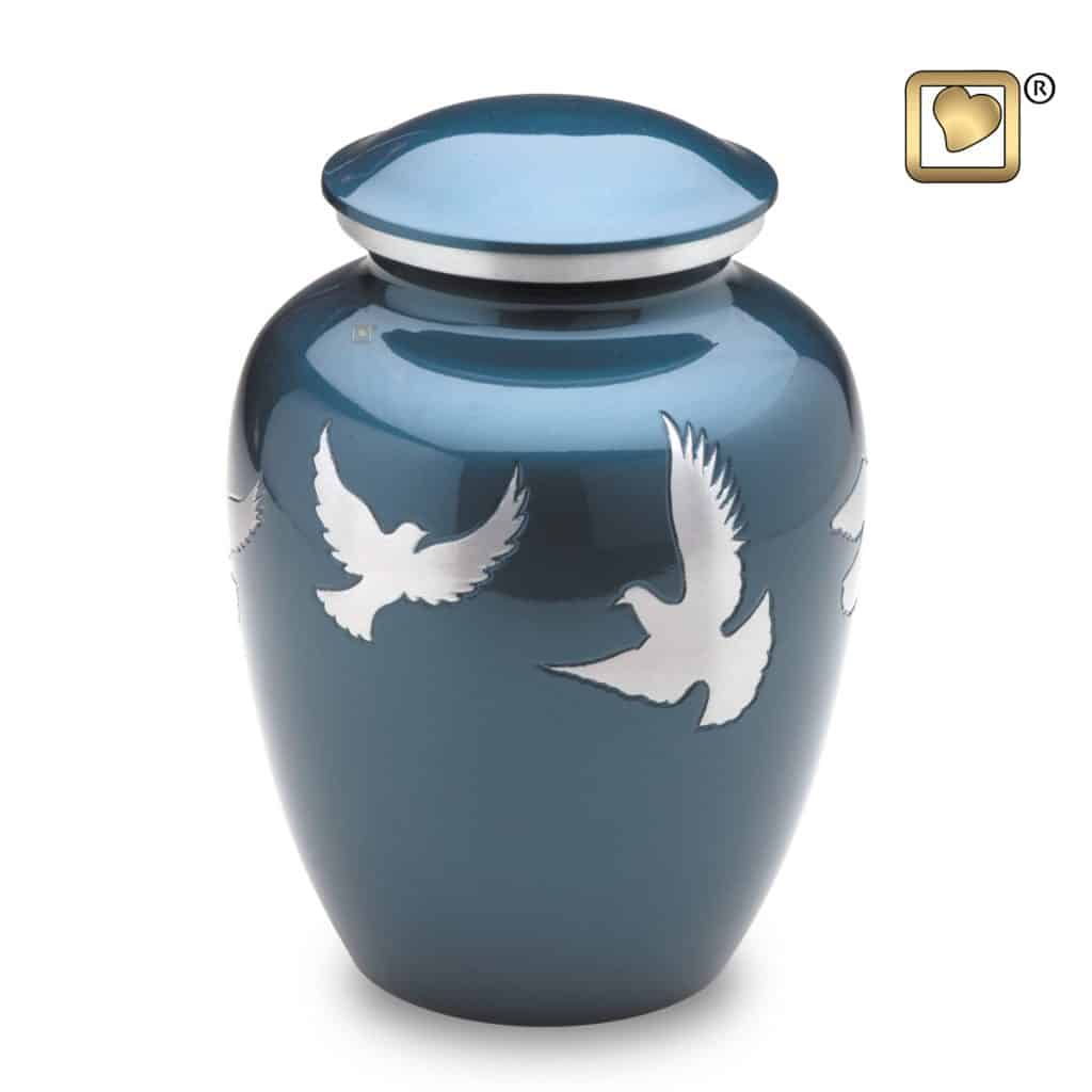 A572 Adult Flying Doves Urn - Loving Memorial Urns